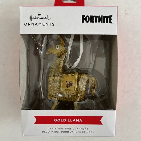 Hallmark | Holiday | Hallmark Fortnite Golden Loot Llama Christmas Tree ...